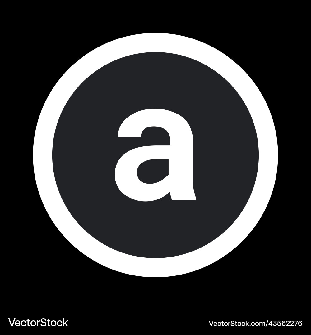 Arweave icon ar coin cryptocurrency Royalty Free Vector