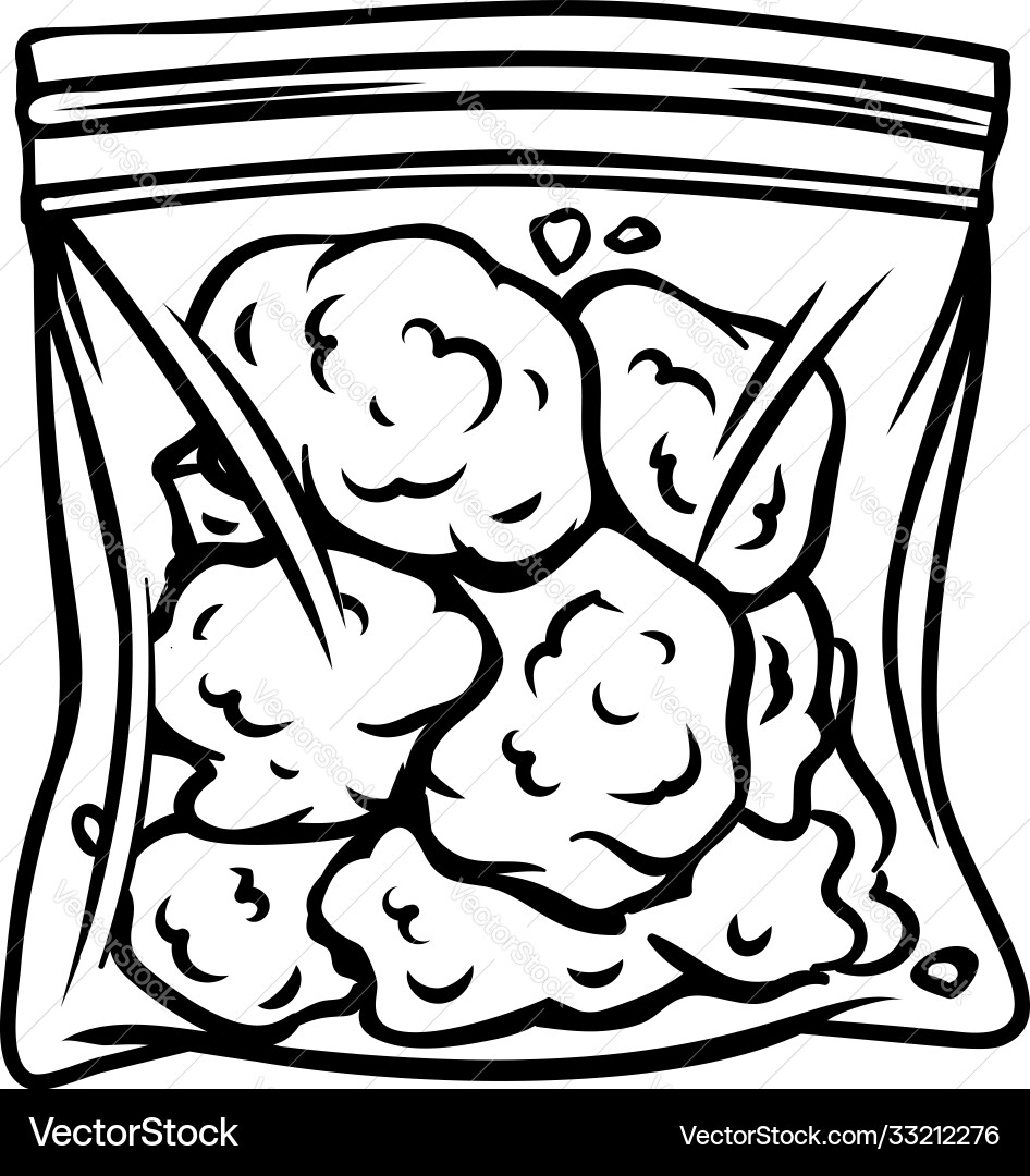 Bag Of Weed Vector