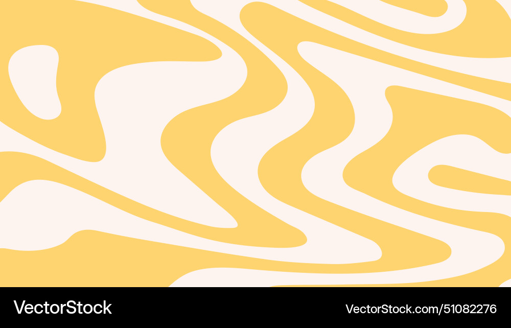 Retro groovy background in trendy 60-70s style Vector Image