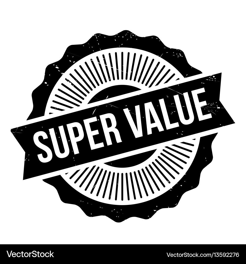 Super value rubber stamp Royalty Free Vector Image