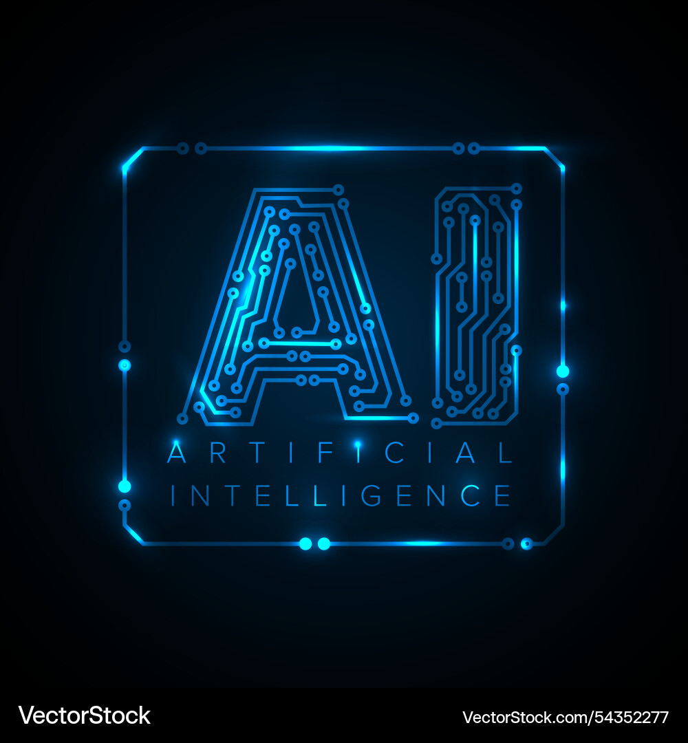 Artificial intelligence conceptual Royalty Free Vector Image Artificial intelligence conceptual Royalty Free Vector Image