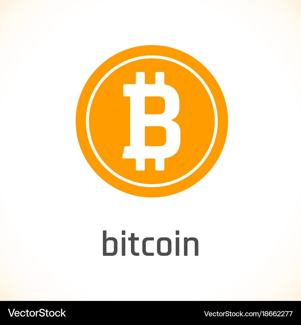 Bitcoin icon Royalty Free Vector Image - VectorStock