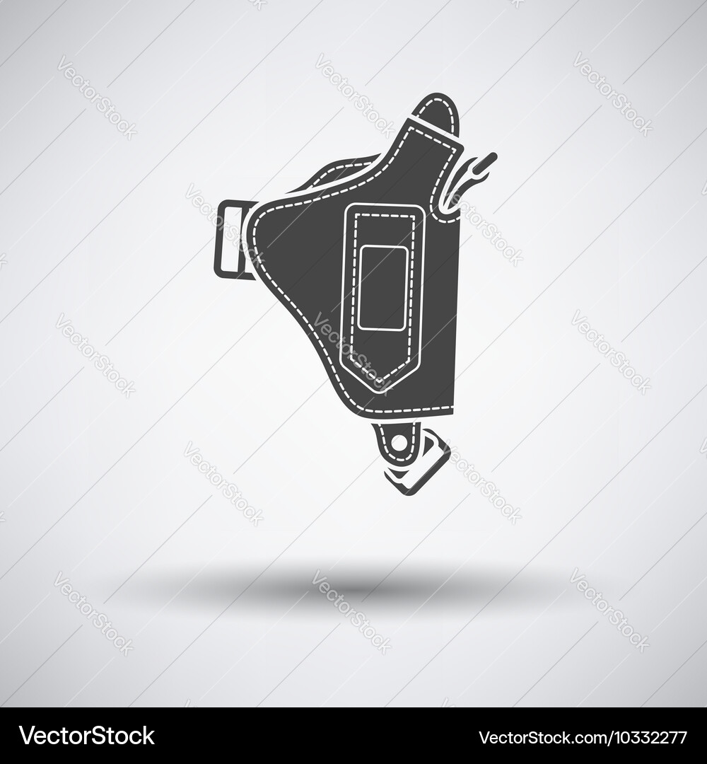 Police holster gun icon Royalty Free Vector Image