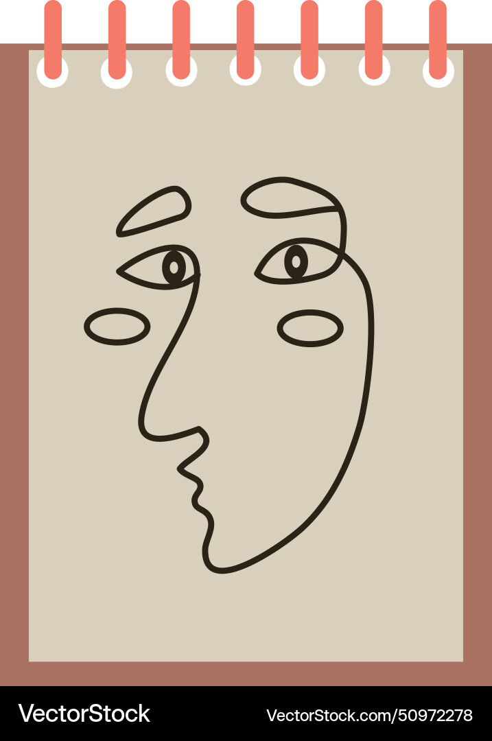 Art freehand in book Royalty Free Vector Image