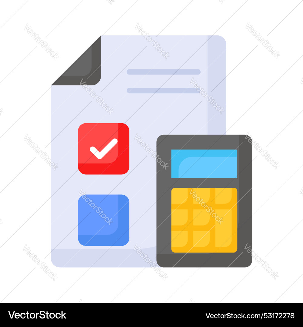 Calculating Royalty Free Vector Image - VectorStock