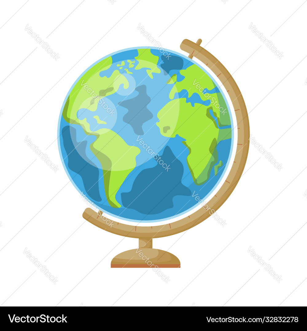 Cartoon globe Royalty Free Vector Image - VectorStock