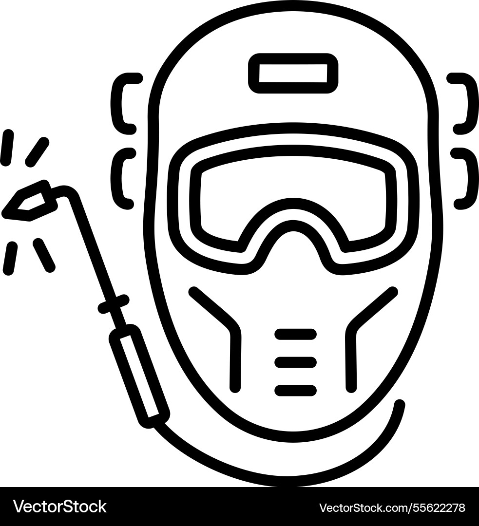 Welding mask Royalty Free Vector Image - VectorStock
