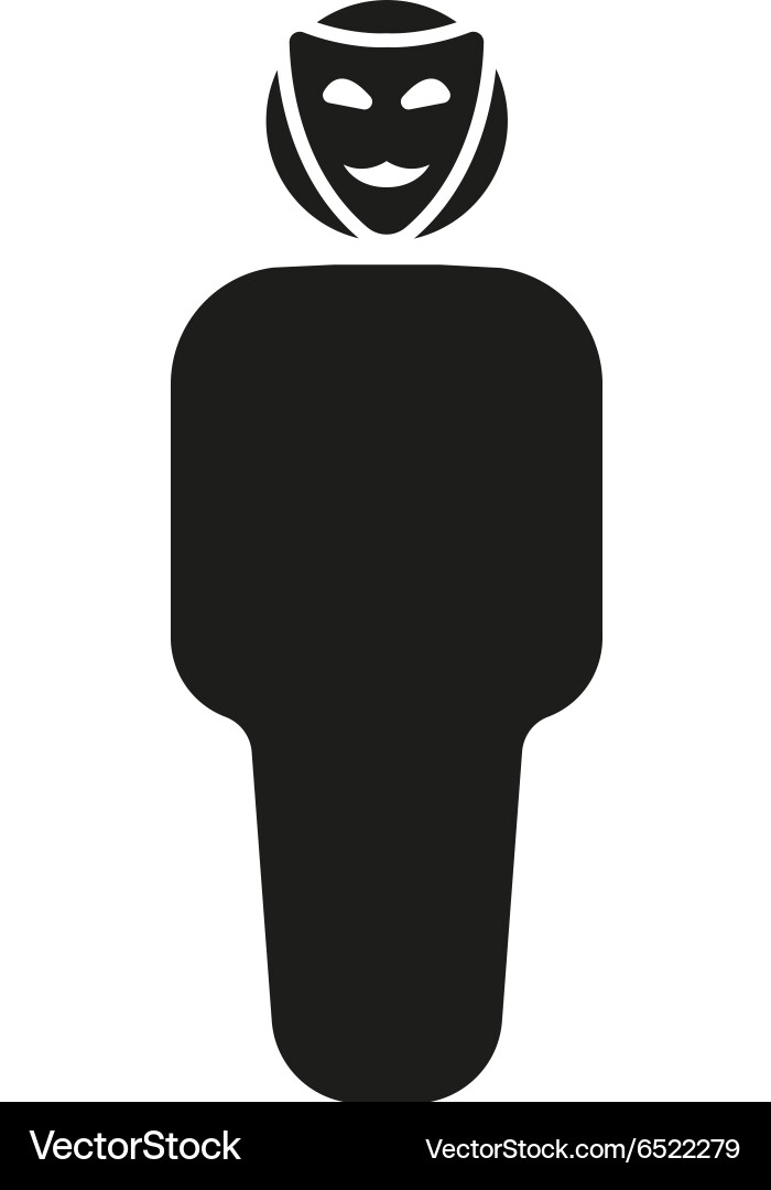 Anonymity Symbol - Unknown & Faceless Vector Image
