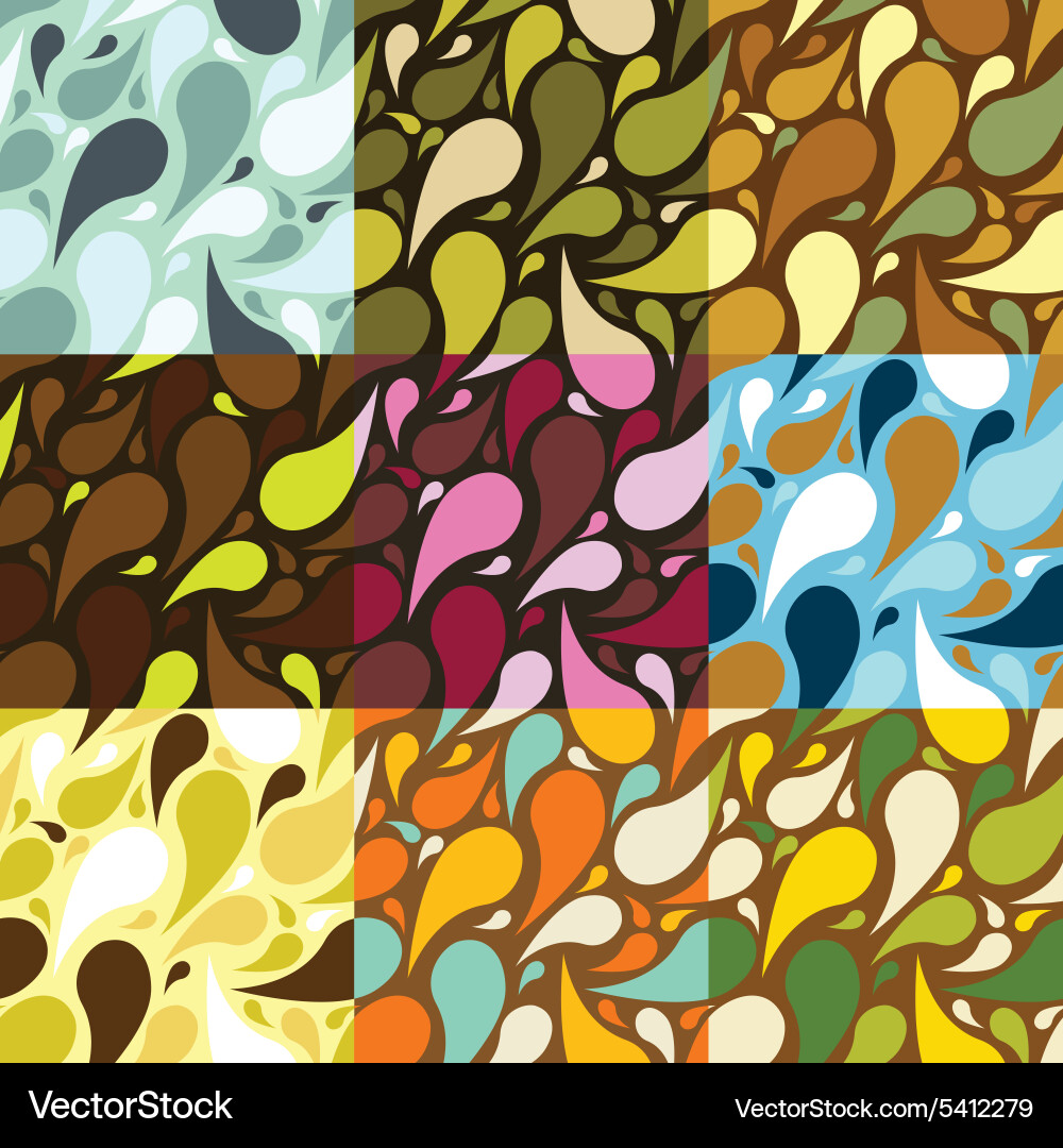Drop patterns Royalty Free Vector Image - VectorStock