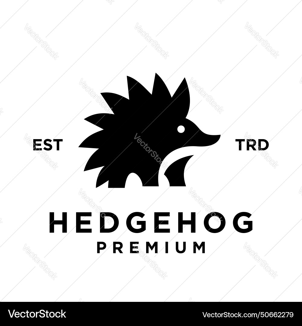 Hedgehog logo icon design Royalty Free Vector Image