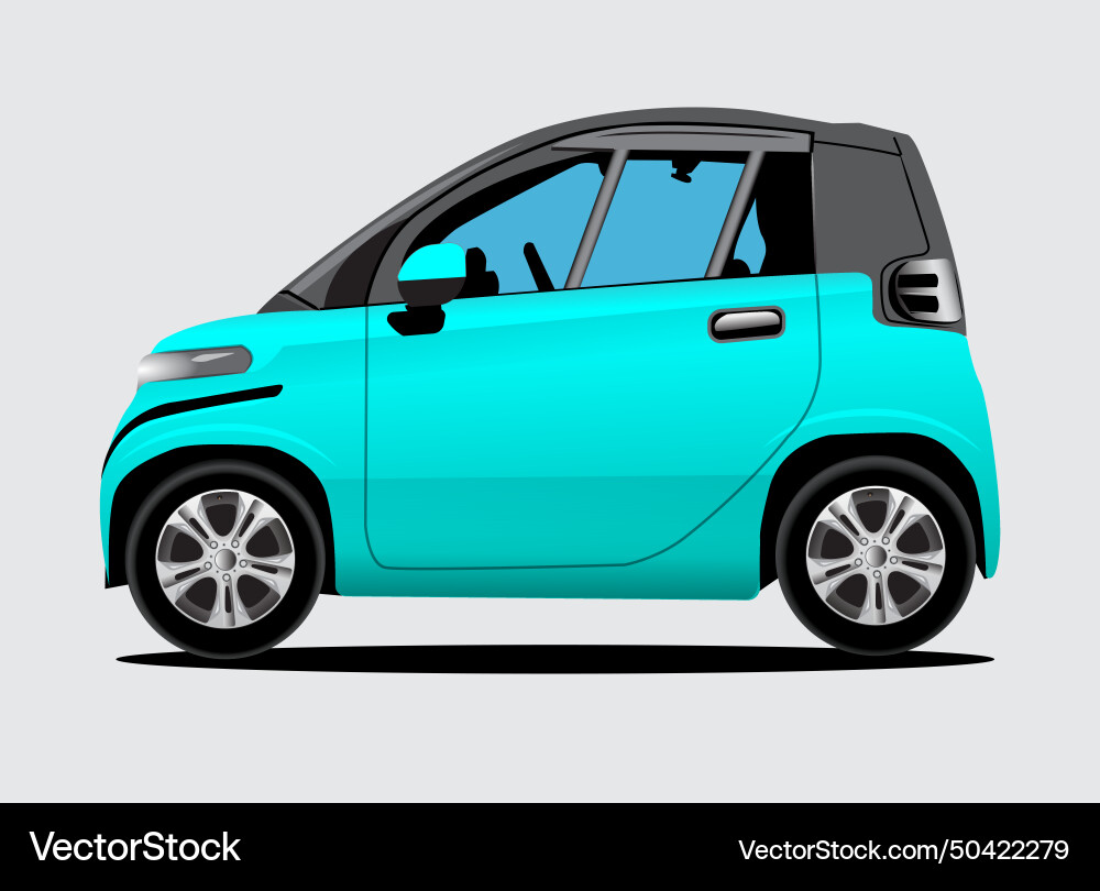 Small electric train Royalty Free Vector Image