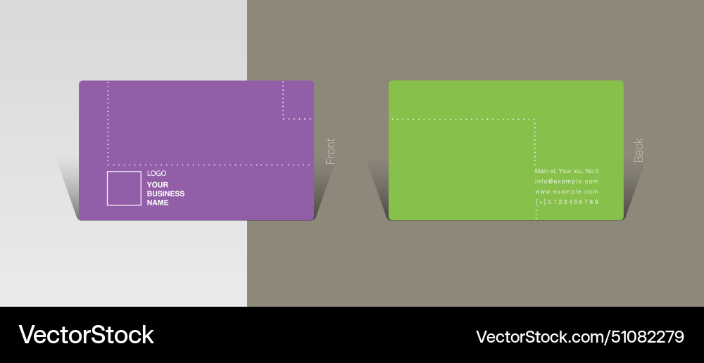 Visit card ideas 67 Royalty Free Vector Image - VectorStock