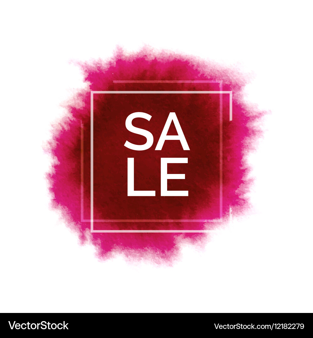 Watercolor Splash - Red Stain Royalty Free Vector Image