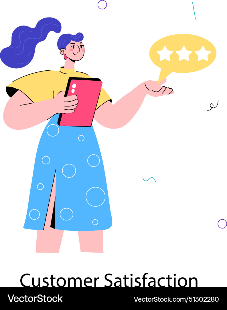 Customer satisfaction Royalty Free Vector Image