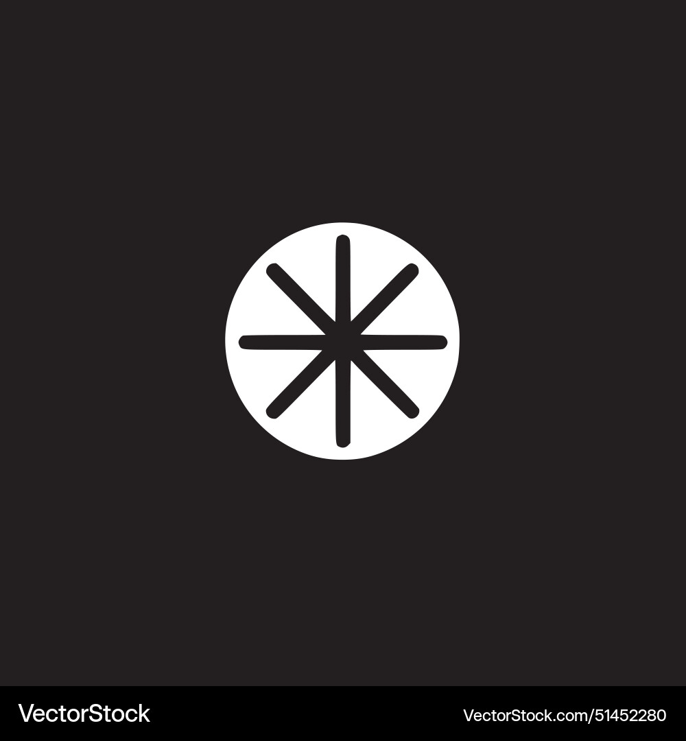 Math - minimalist and flat logo Royalty Free Vector Image