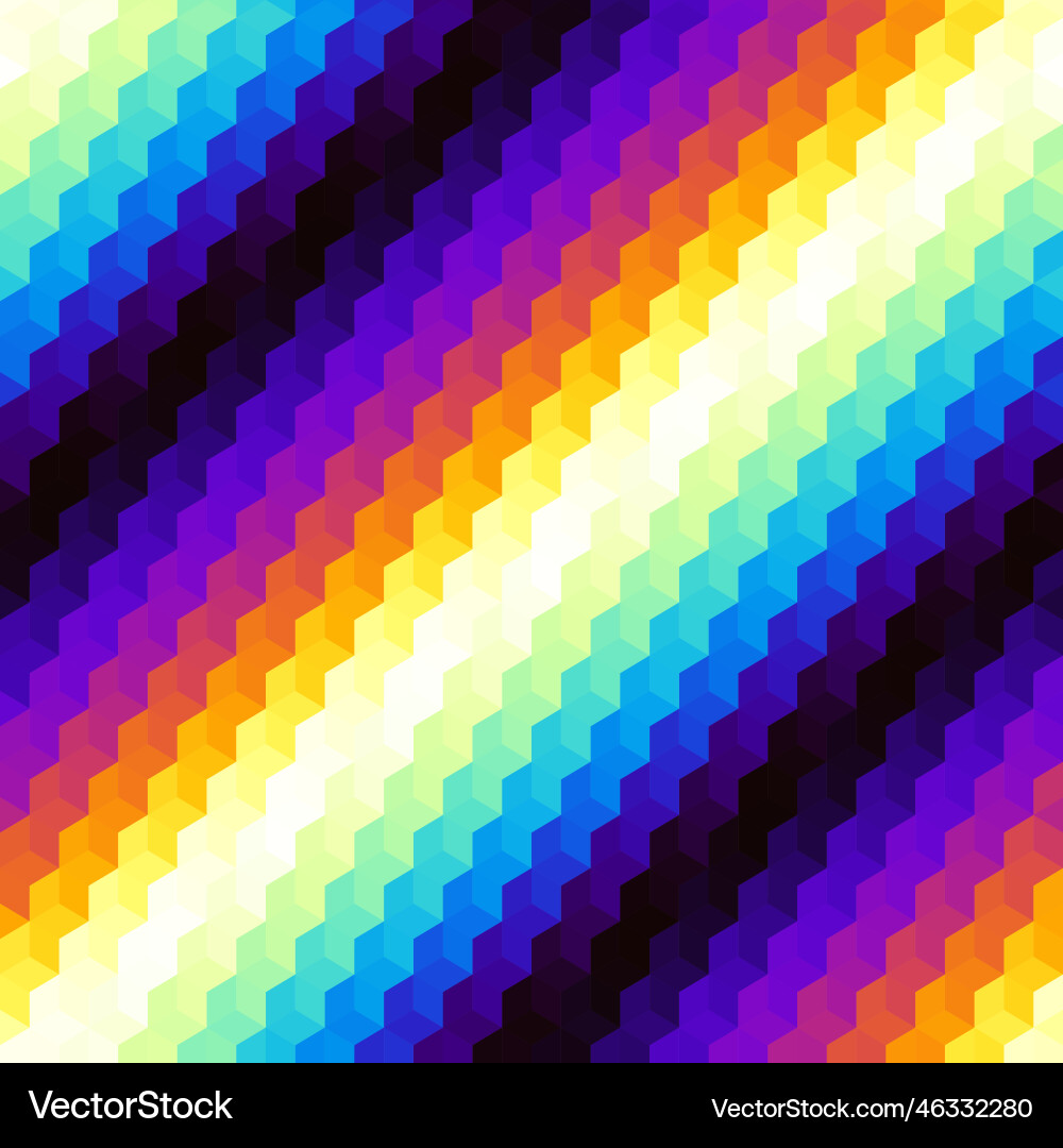 Psychedelic Low Poly Diagonal Gradient Royalty Free Vector