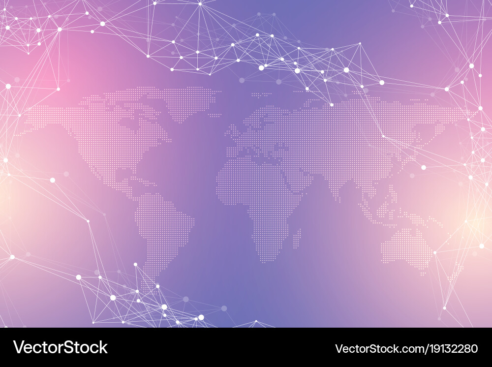 Virtual graphic background communication Vector Image