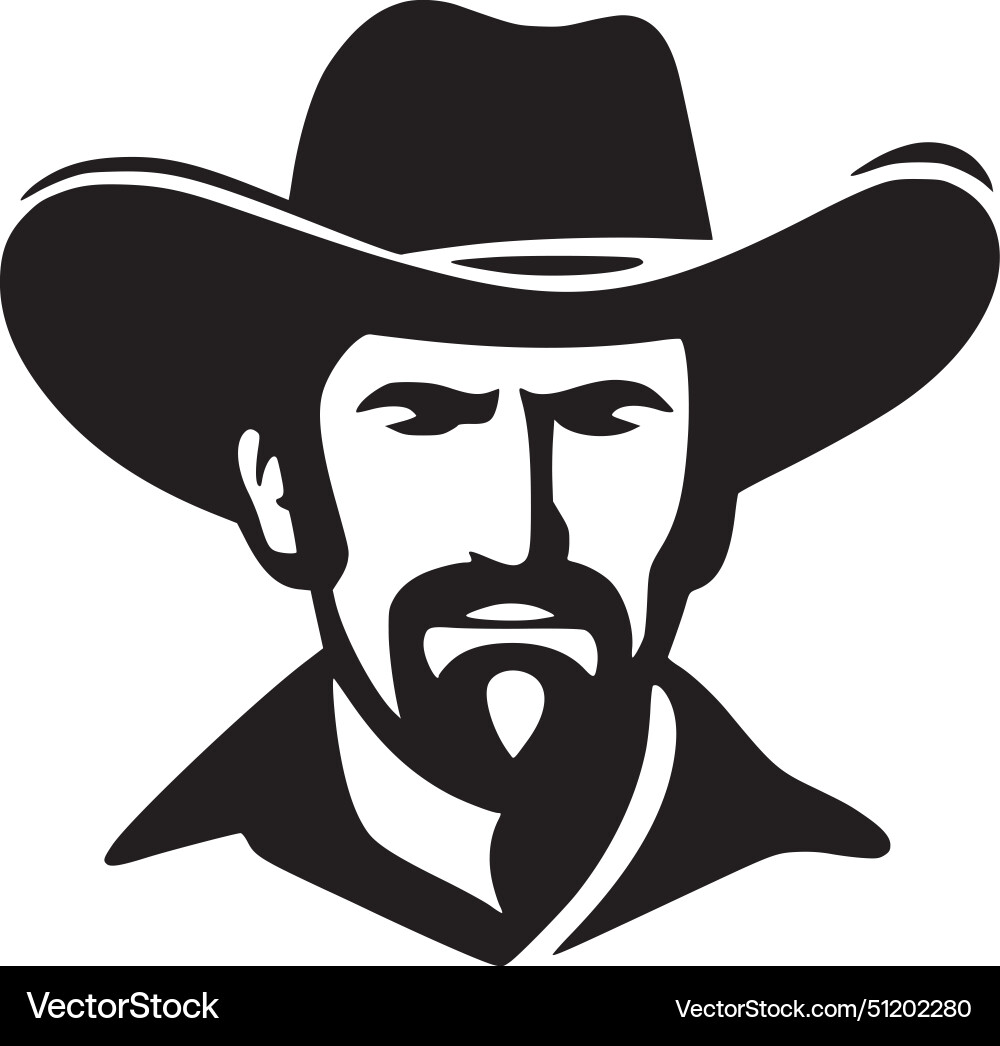 Western - black and white Royalty Free Vector Image
