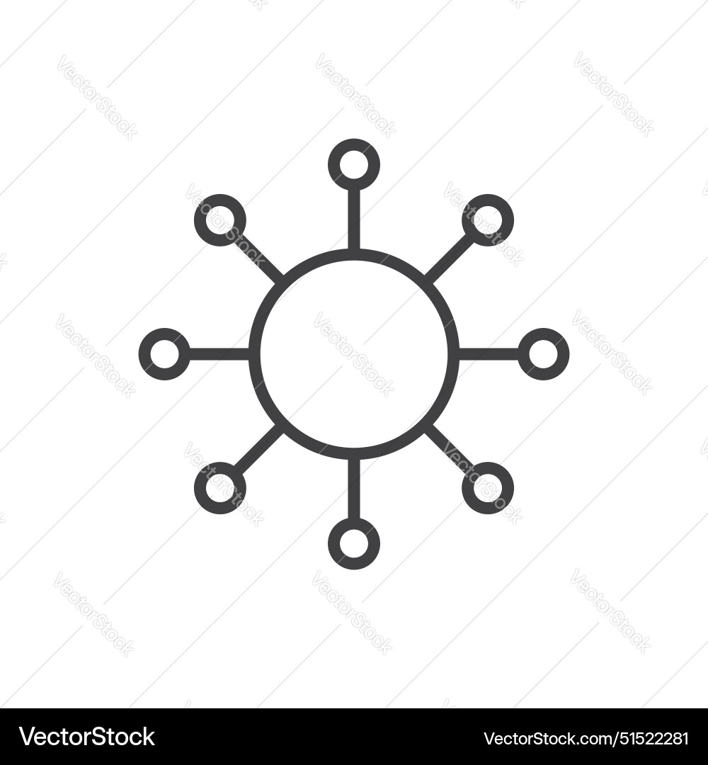 Centralized icon Royalty Free Vector Image - VectorStock