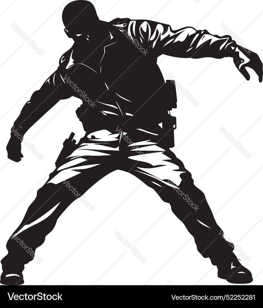 Intense retribution violent encounter police Vector Image