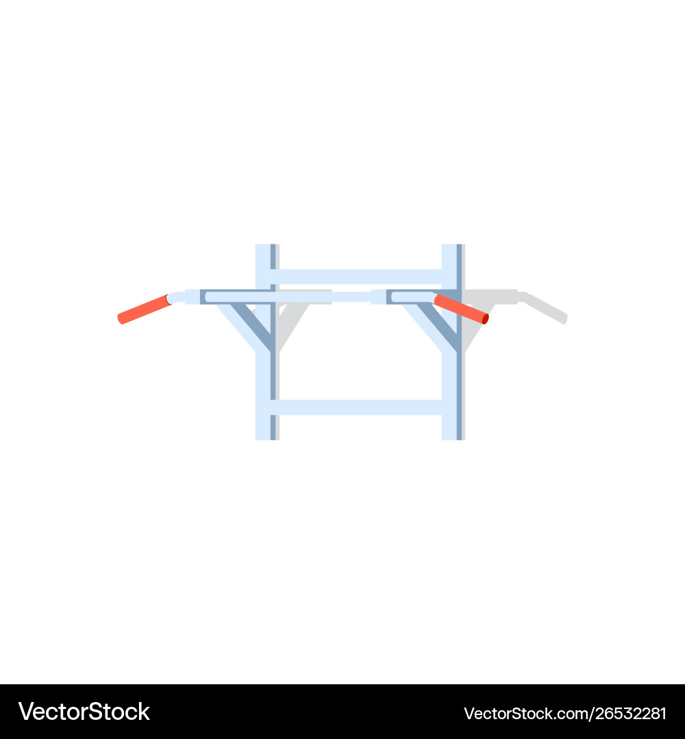 Pull-ups horizontal bar Royalty Free Vector Image