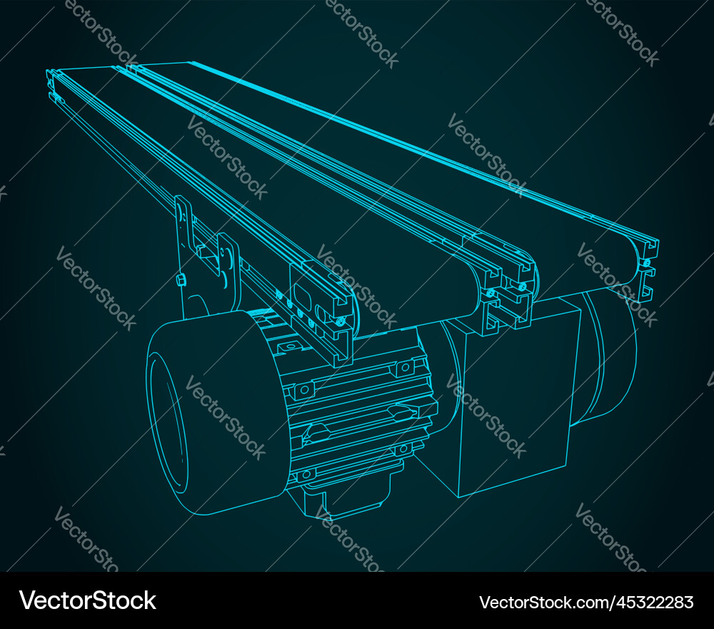 Double belt conveyor Royalty Free Vector Image