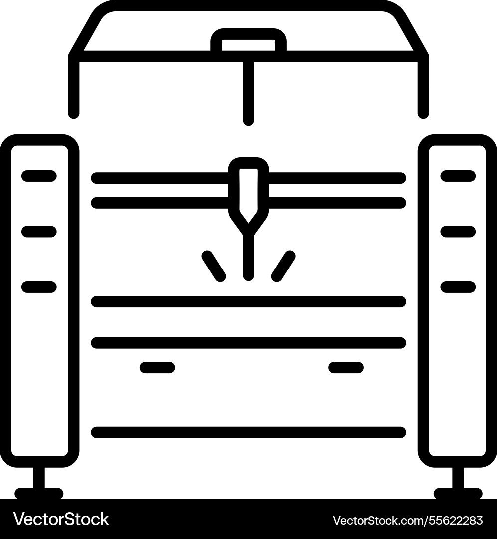 Laser cutting Royalty Free Vector Image - VectorStock