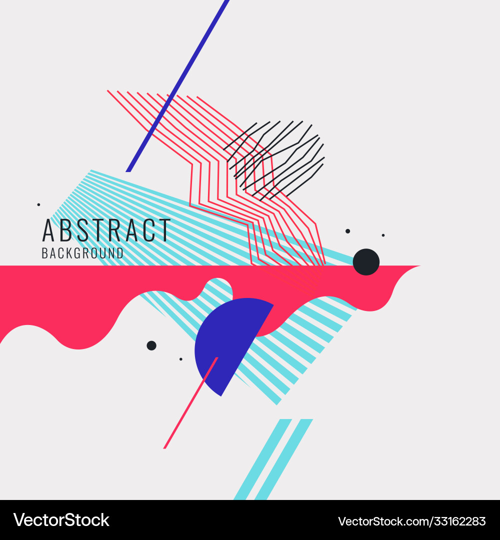 Poster mit dynamischen Wellen Lizenzfreies Vektorbild