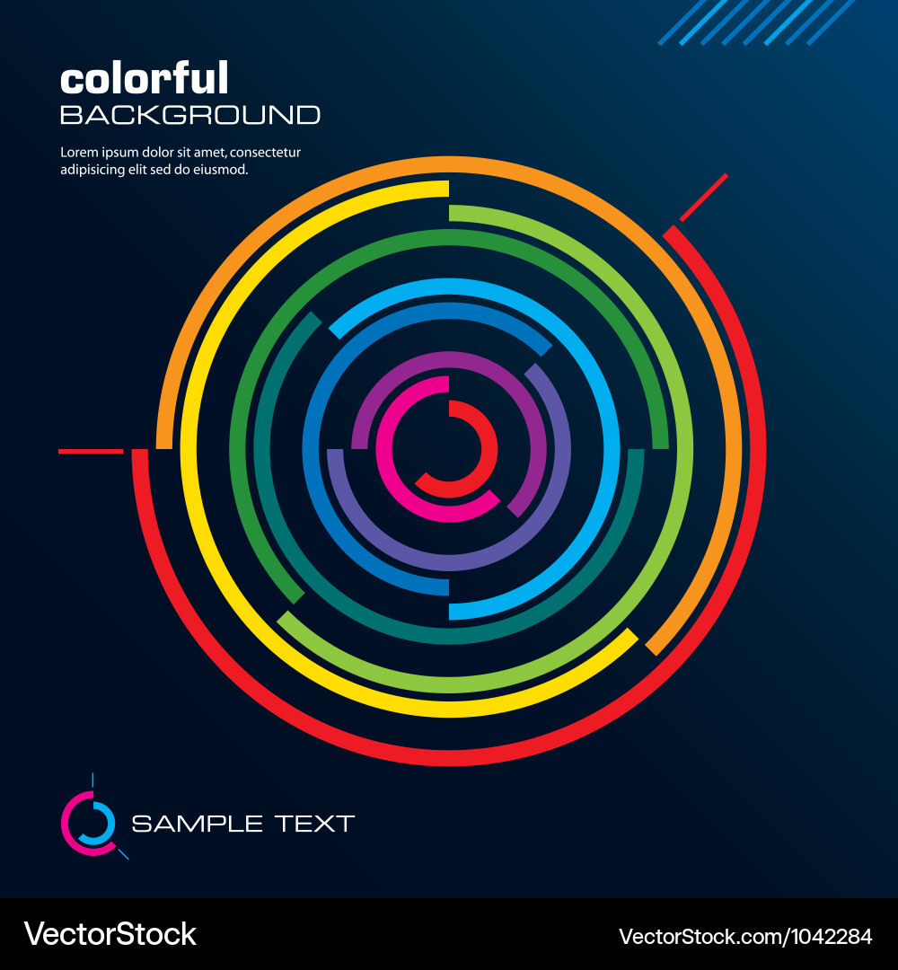Colorful Abstract Circles Background Royalty Free Vector