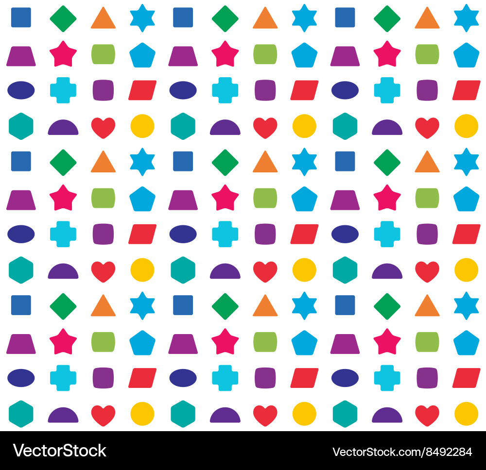 Colorful kids seamless pattern background color Vector Image