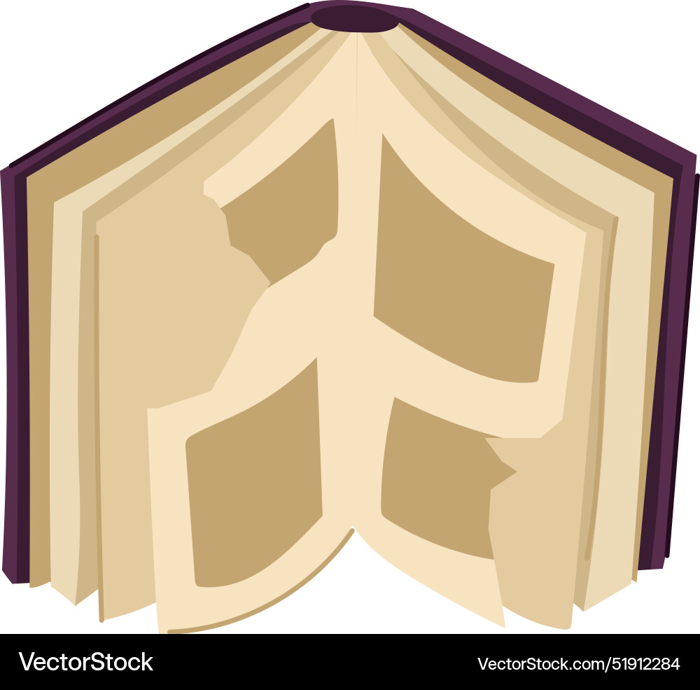 Library old book cartoon Royalty Free Vector Image