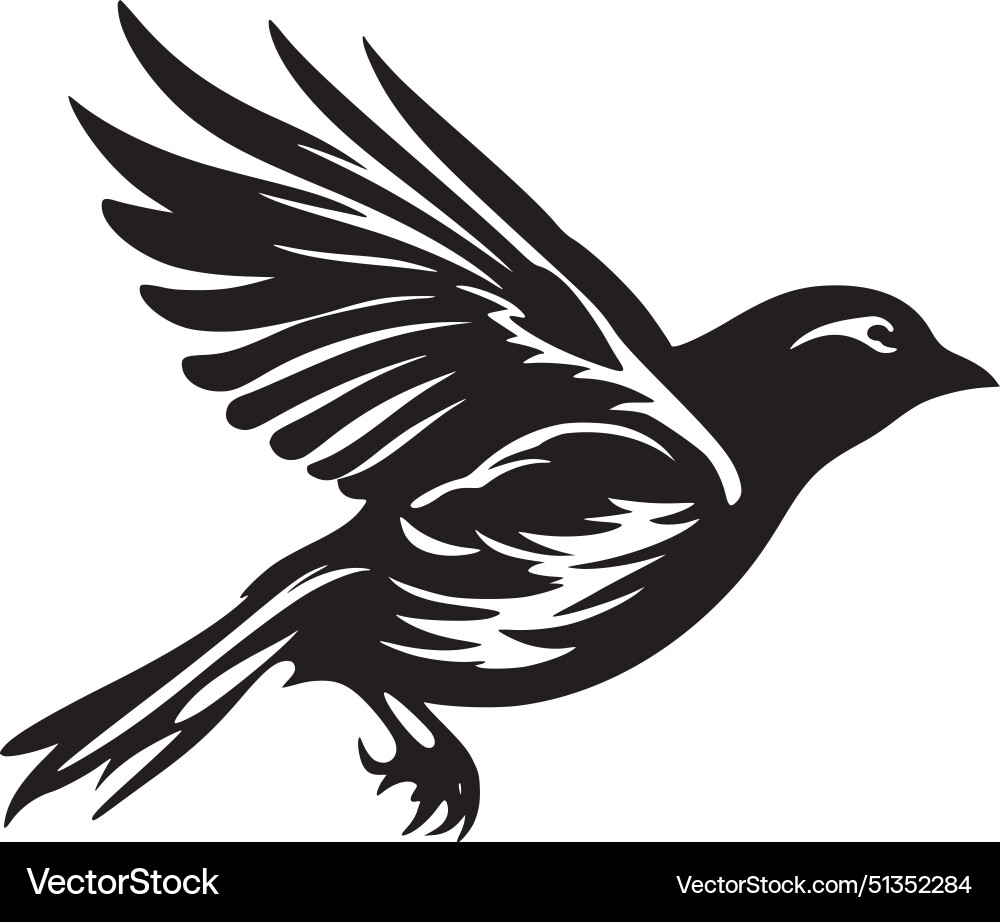 Sparrow - high quality logo ideal for t-shirt Vector Image