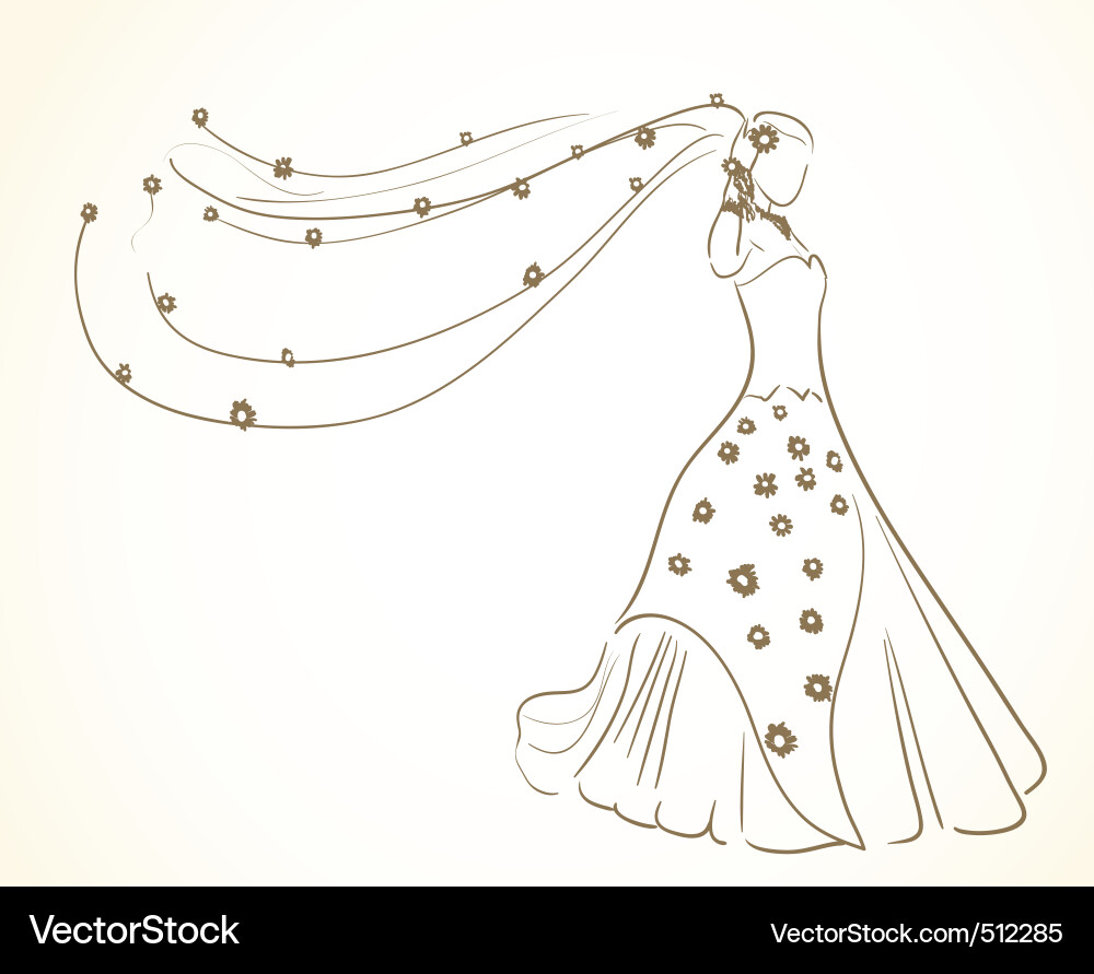 Bride Royalty Free Vector Image - VectorStock