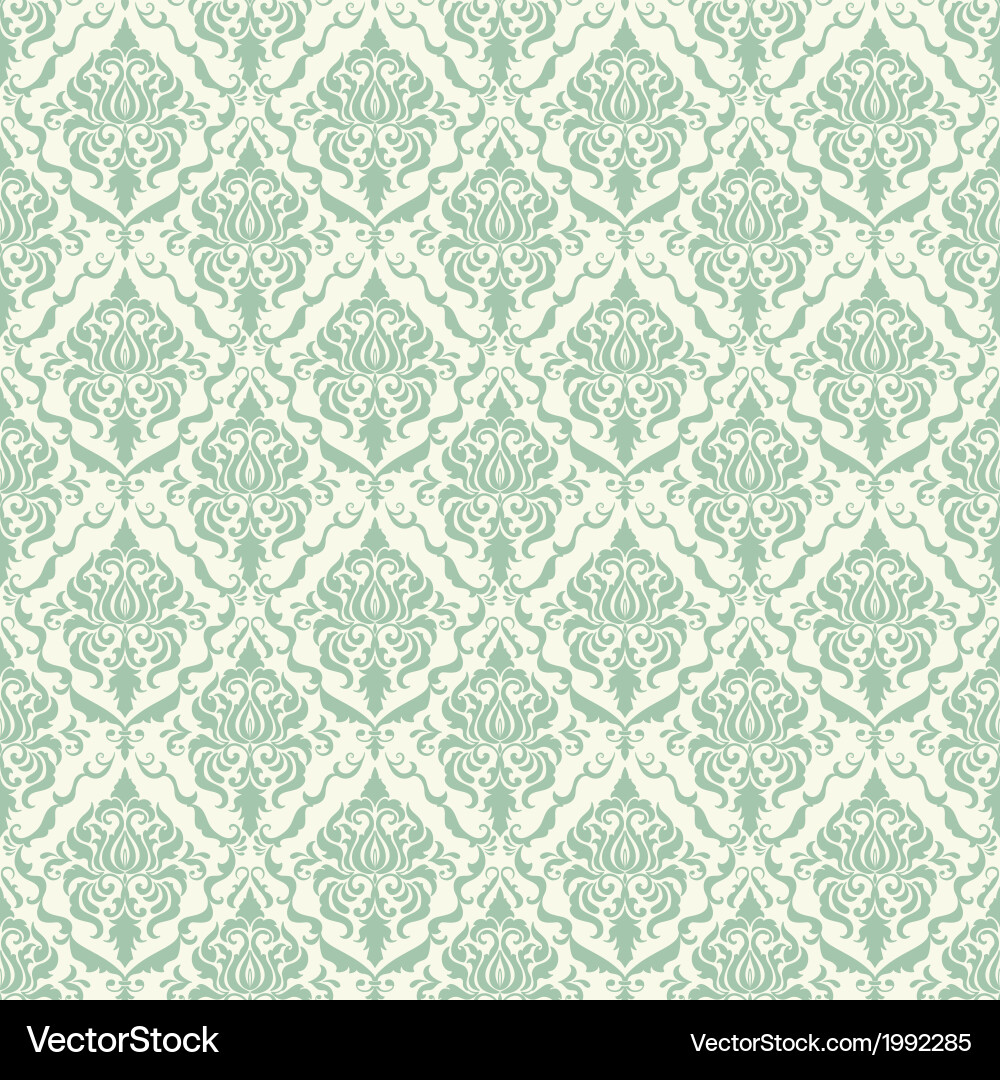 Damask Floral Pattern Royalty Free Vector Image