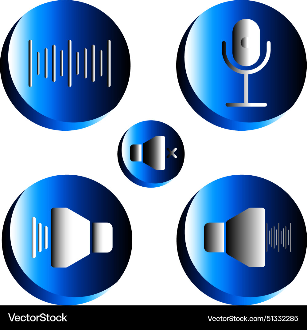 Voice recorder speaker microphone icon Royalty Free Vector