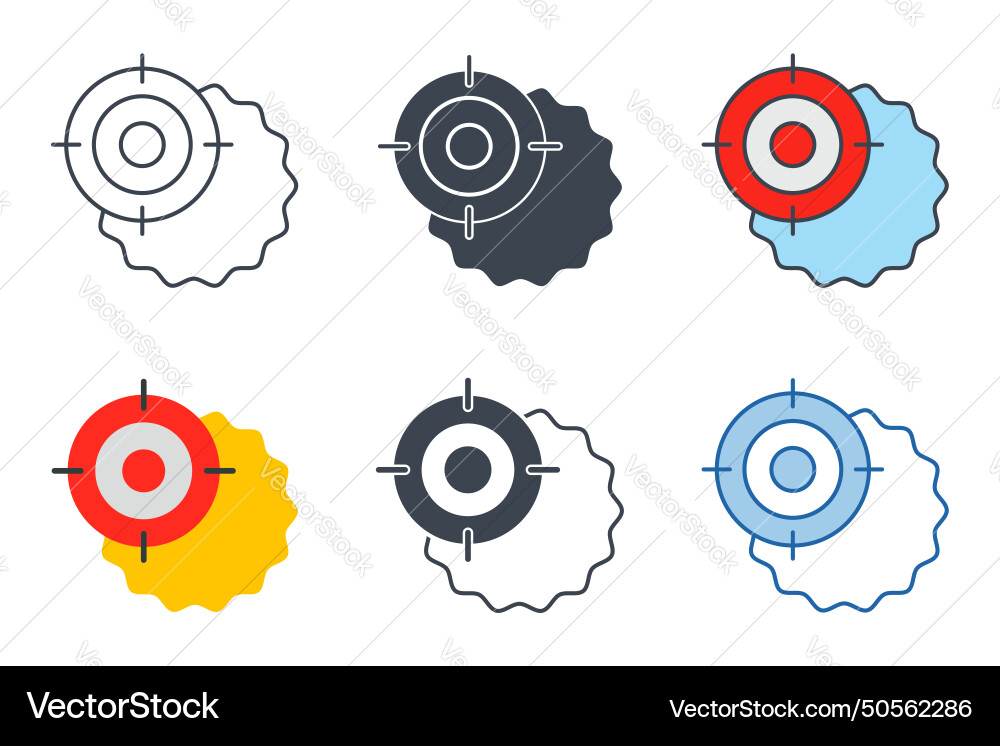Bulk discount icon collection with different Vector Image