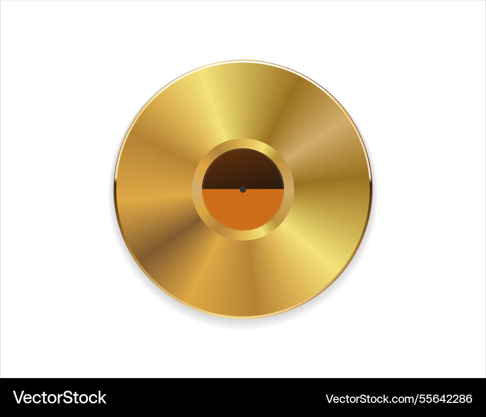 Realistic of a vinyl record analog disc Royalty Free Vector