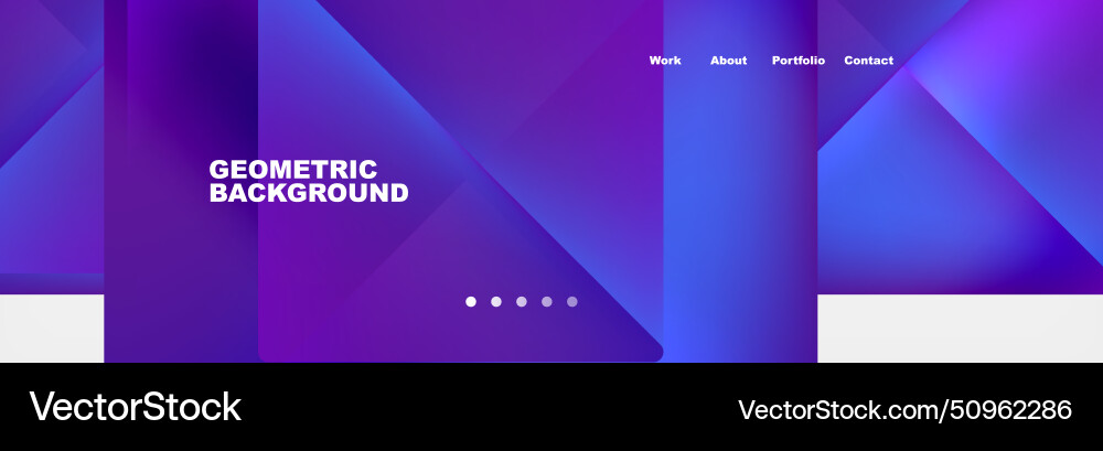 Triangle minimal web site page background design Vector Image