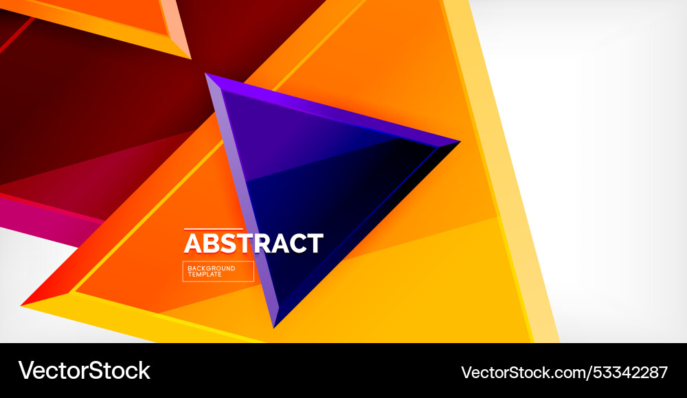 Abstract background - glossy triangles Royalty Free Vector