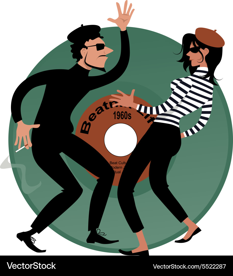 Beatniks Royalty Free Vector Image - VectorStock