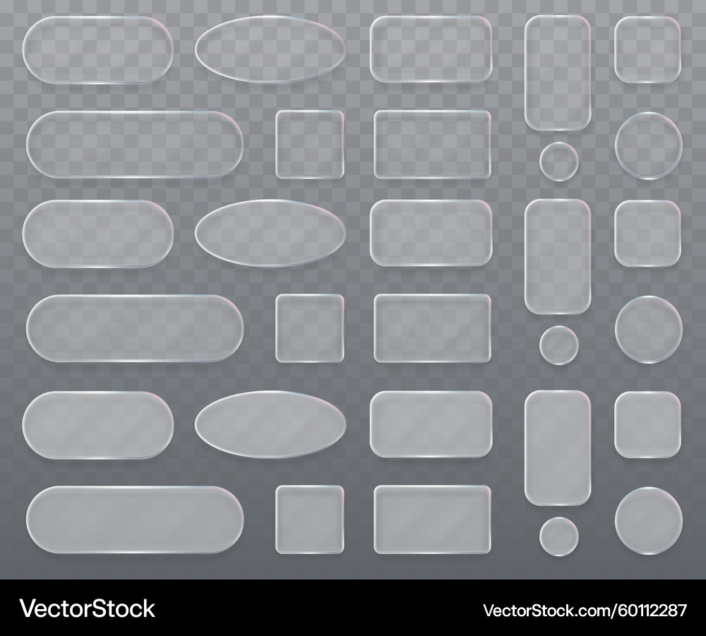Glass Liquid Frames - Geometric Style Royalty Free Vector