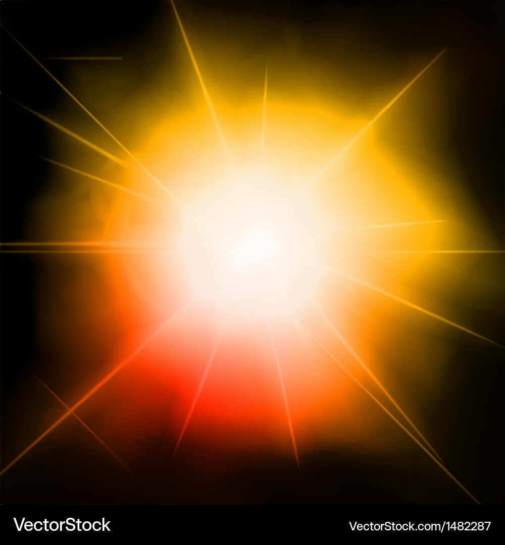 Light burst fireworks lens flare Royalty Free Vector Image