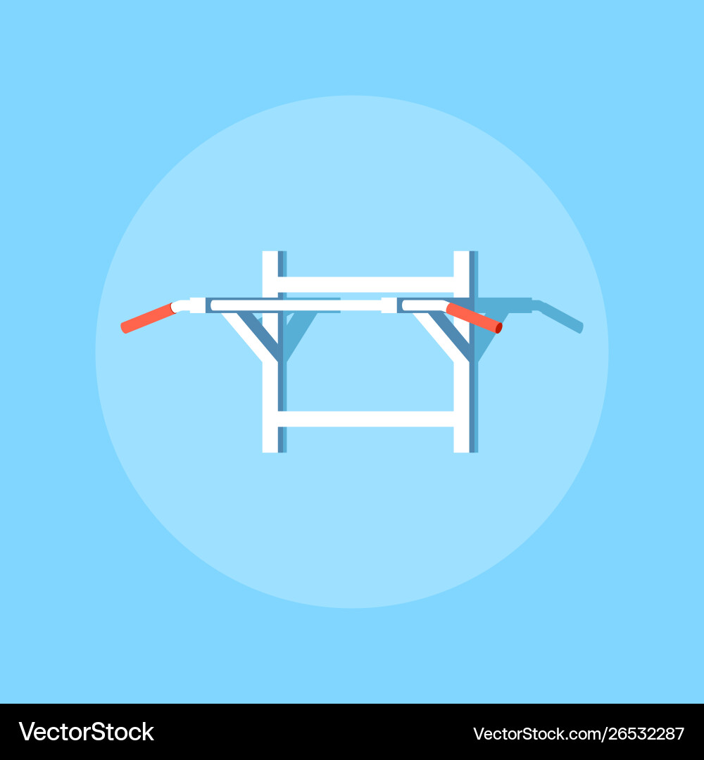 Pull-ups horizontal bar Royalty Free Vector Image