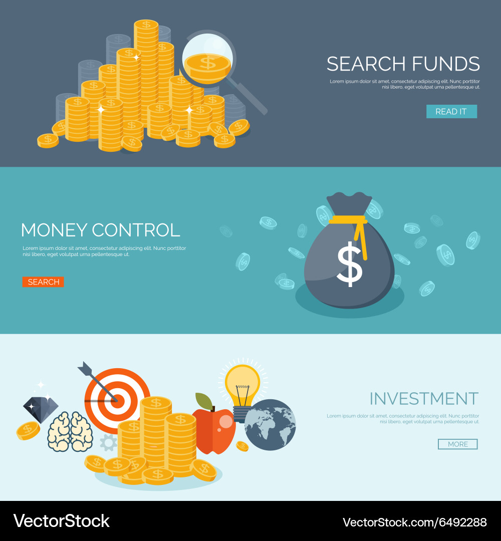 Flat background money Royalty Free Vector Image