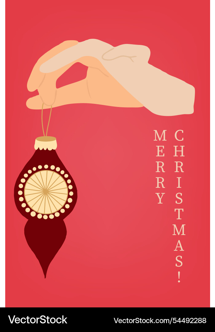 Flat cartoon of hand keeping Royalty Free Vector Image