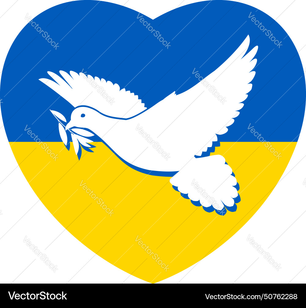 Fly dove Royalty Free Vector Image - VectorStock