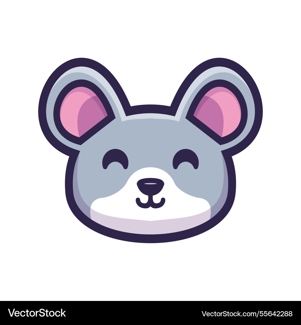 Mouse head Royalty Free Vector Image - VectorStock