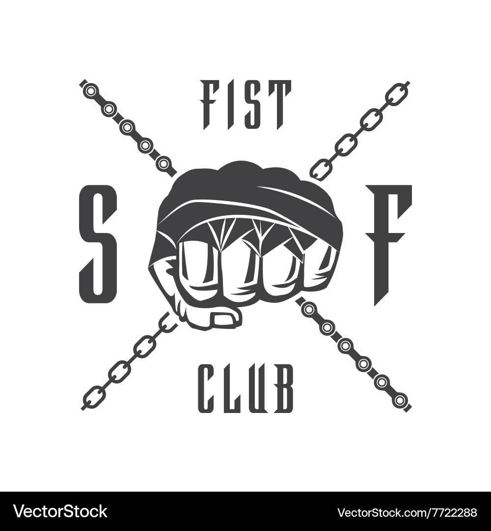 Street fighting emblem Royalty Free Vector Image