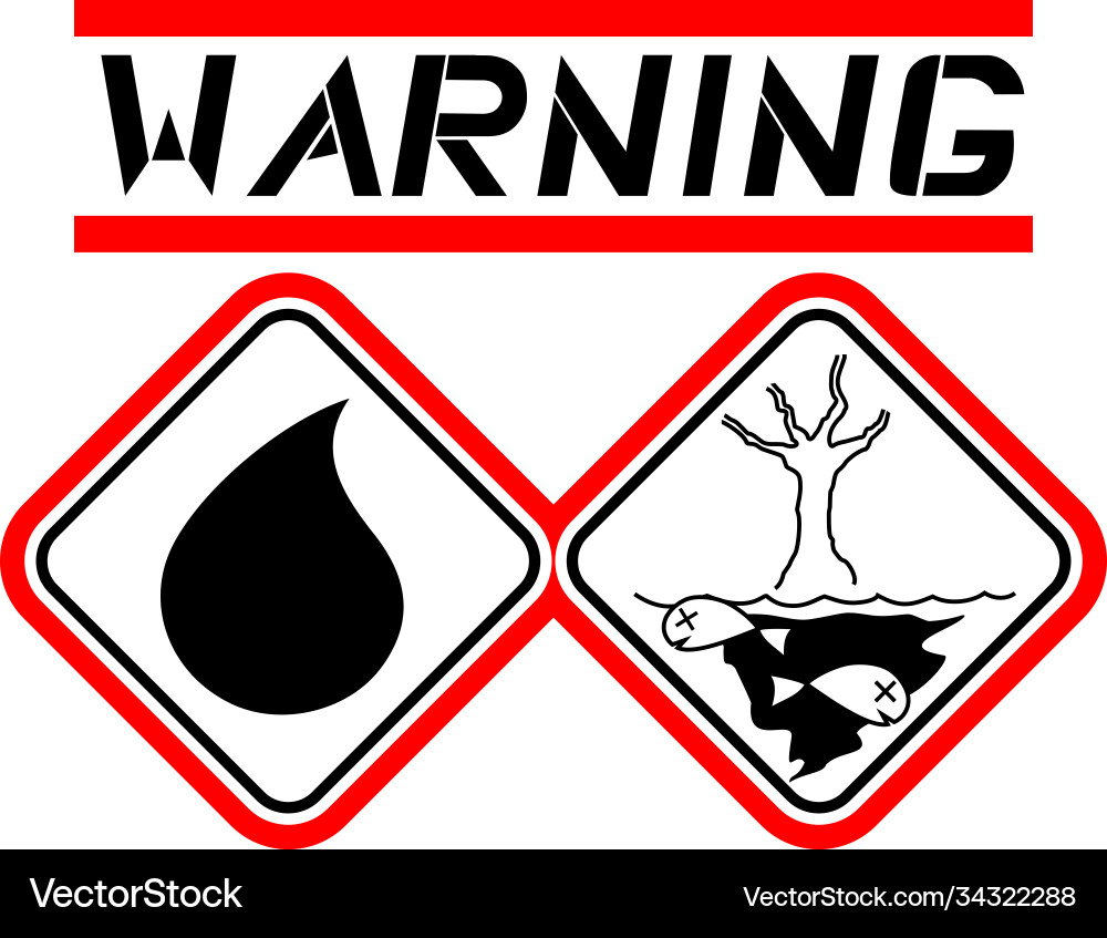 Warning nature hazard symbol Royalty Free Vector Image