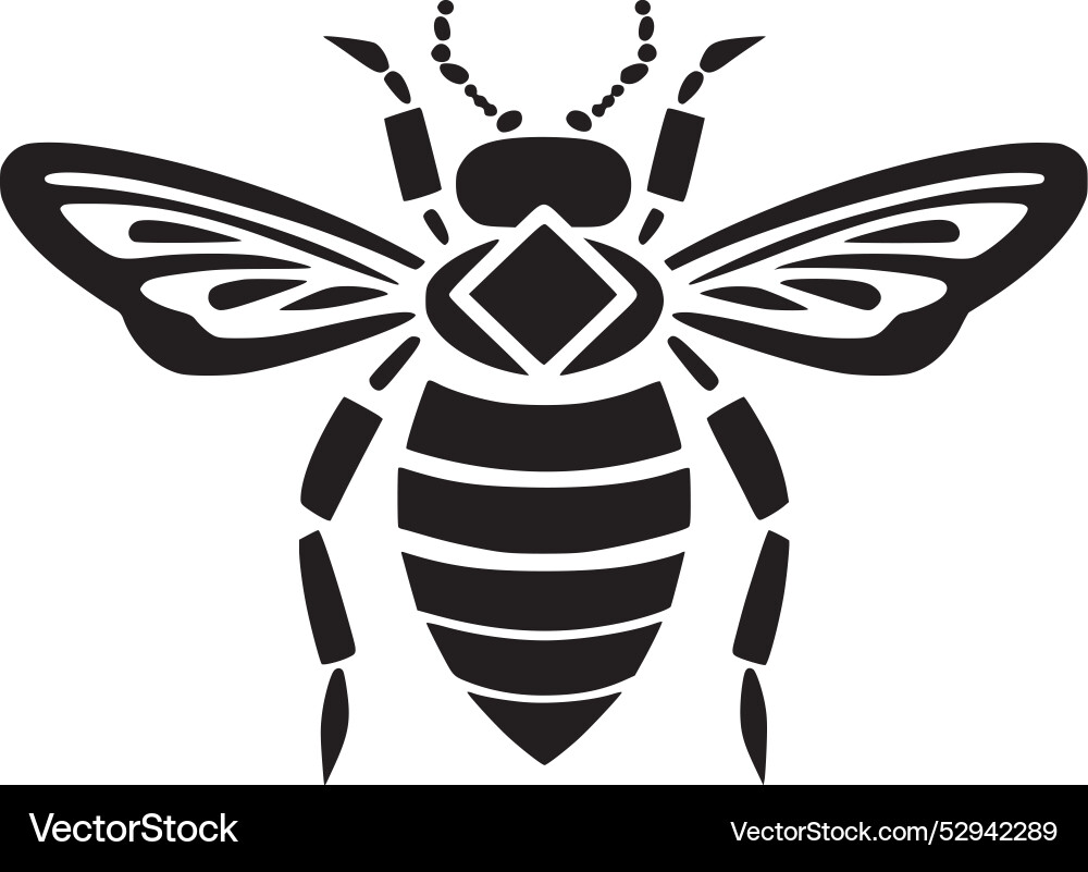 Bee - high quality logo ideal for t-shirt Vector Image